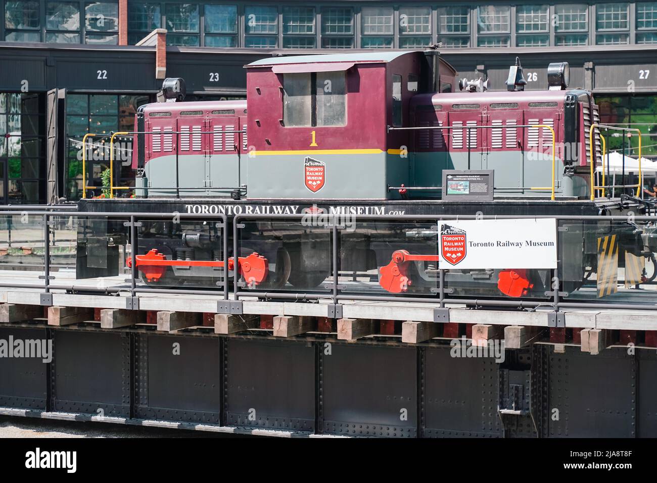Toronto railway museum located in roundhouse park, Toronto downtown ...