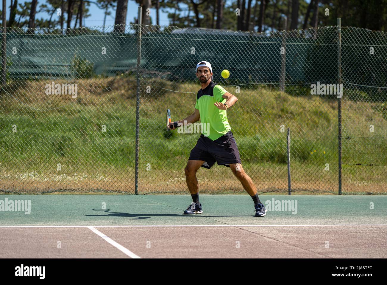 Hitting forehand hi-res stock photography and images - Alamy
