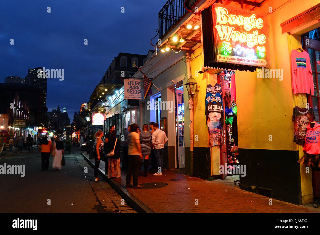 Night on bourbon street in hi-res stock photography and images - Alamy