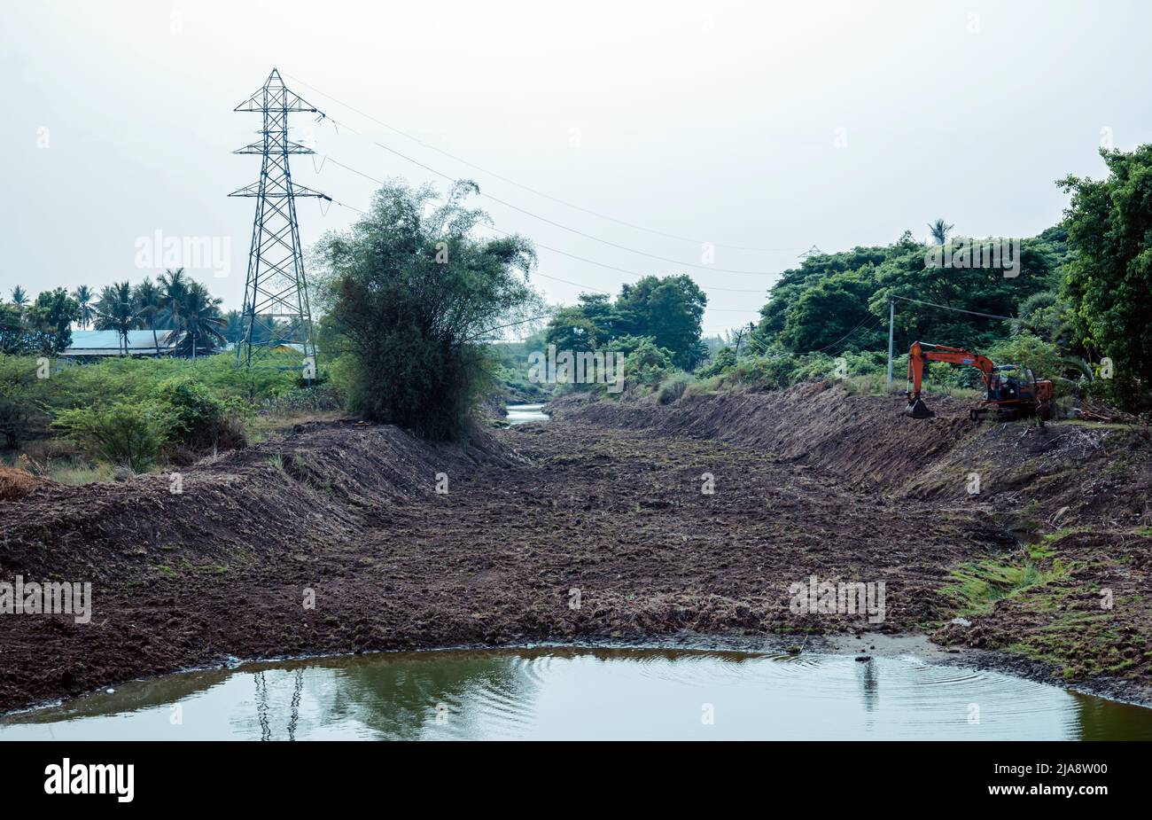 River cleaning and dredging in the Rural area, to avoid flooding and to ...