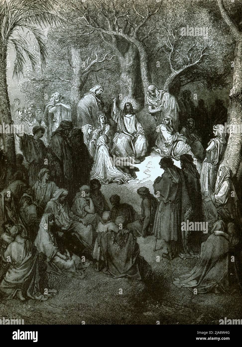 Gustave Dore Jesus Teaching The Resurrection (1866) Gustave Doré"