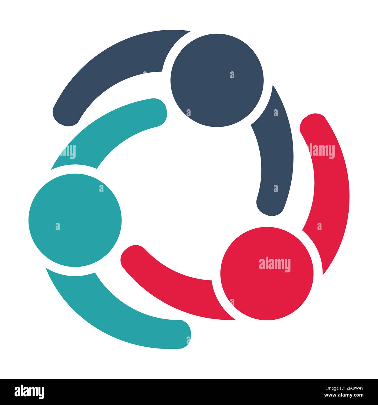 Three people in a circle hi-res stock photography and images - Alamy