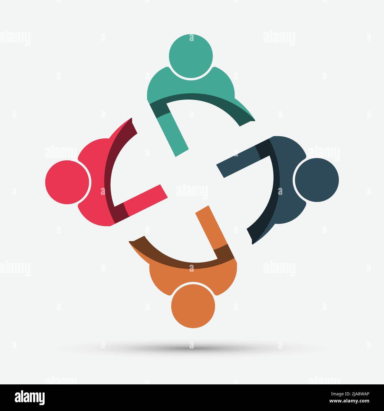 Group hug support people Stock Vector Images - Alamy