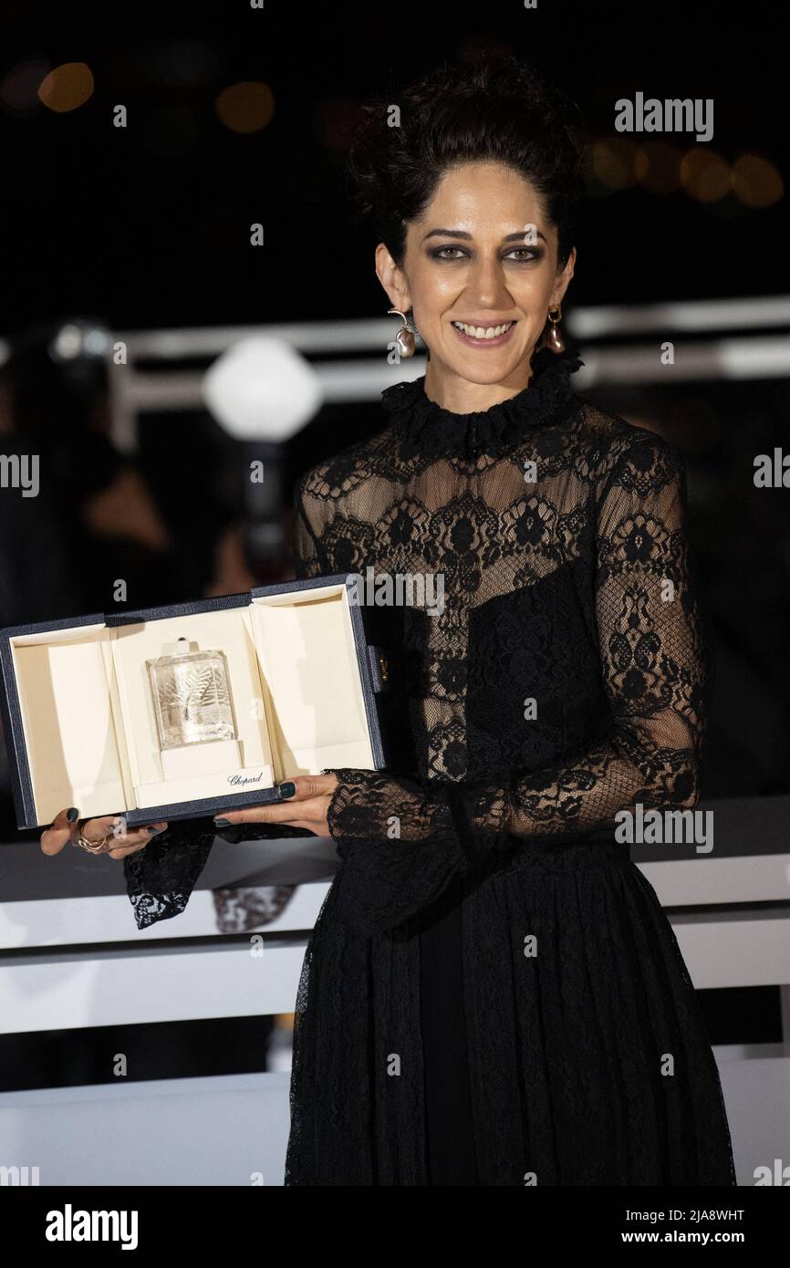 Zahra Amir Ebrahimi wins the Best Actress Palm d'Or Award for the movie Holy Spider during the ...