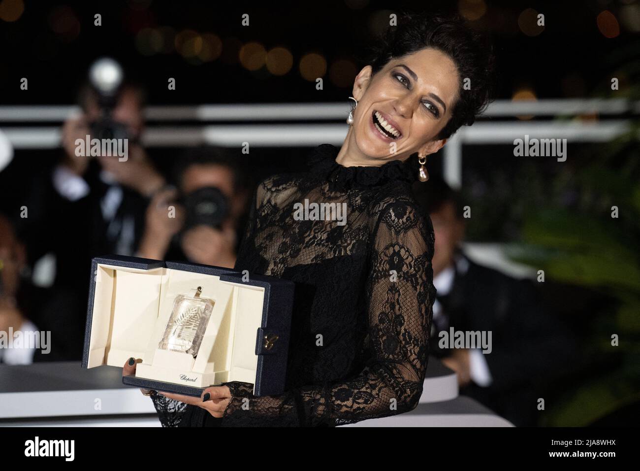 Zahra Amir Ebrahimi wins the Best Actress Palm d'Or Award for the movie Holy Spider during the ...