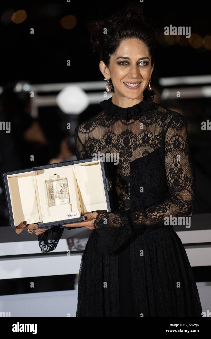 Zahra Amir Ebrahimi wins the Best Actress Palm d'Or Award for the movie Holy Spider during the ...