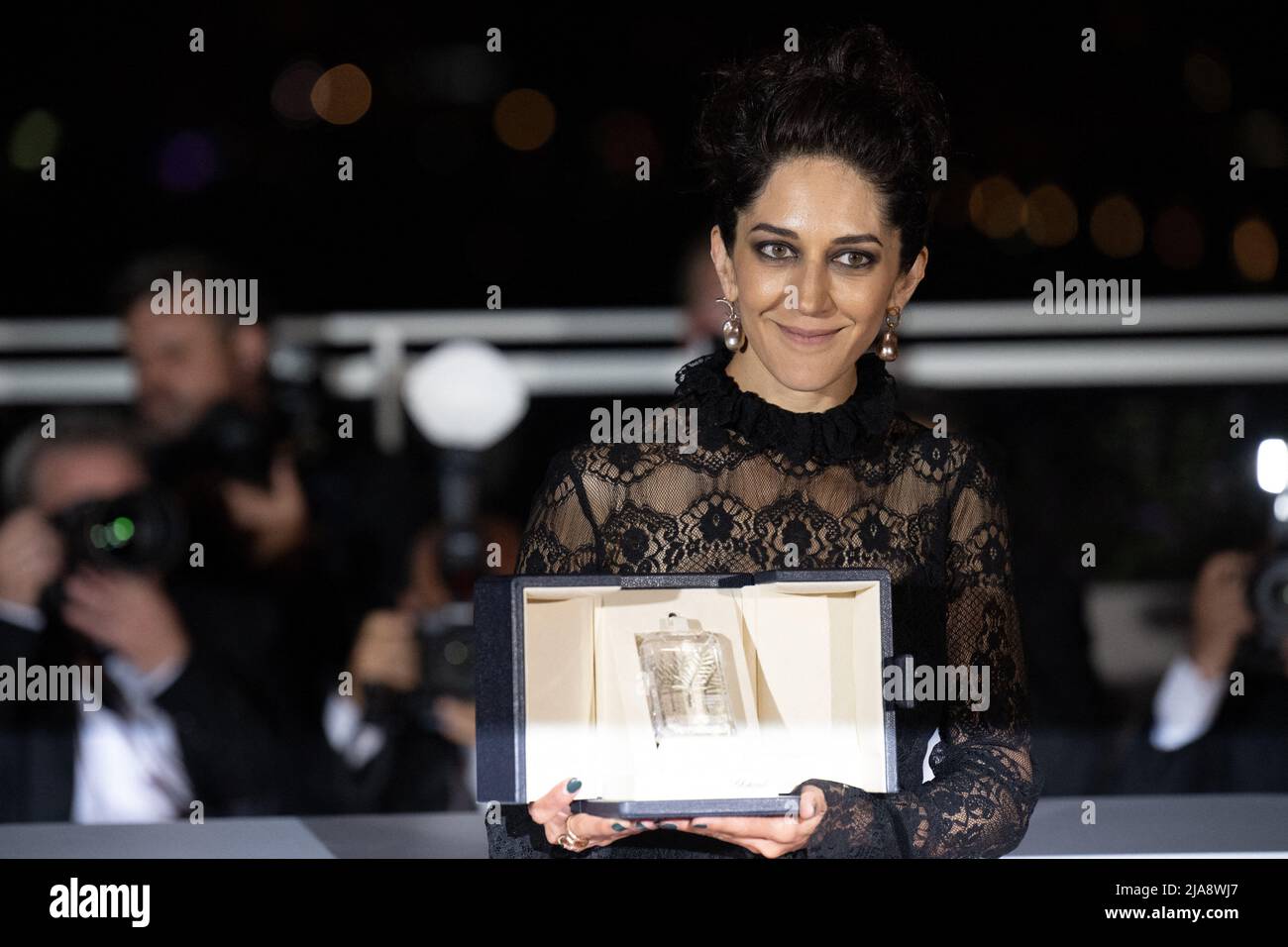 Zahra Amir Ebrahimi wins the Best Actress Palm d'Or Award for the movie Holy Spider during the ...