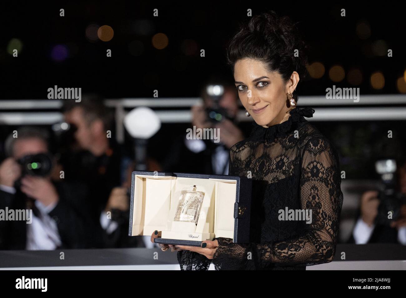 Zahra Amir Ebrahimi wins the Best Actress Palm d'Or Award for the movie Holy Spider during the ...