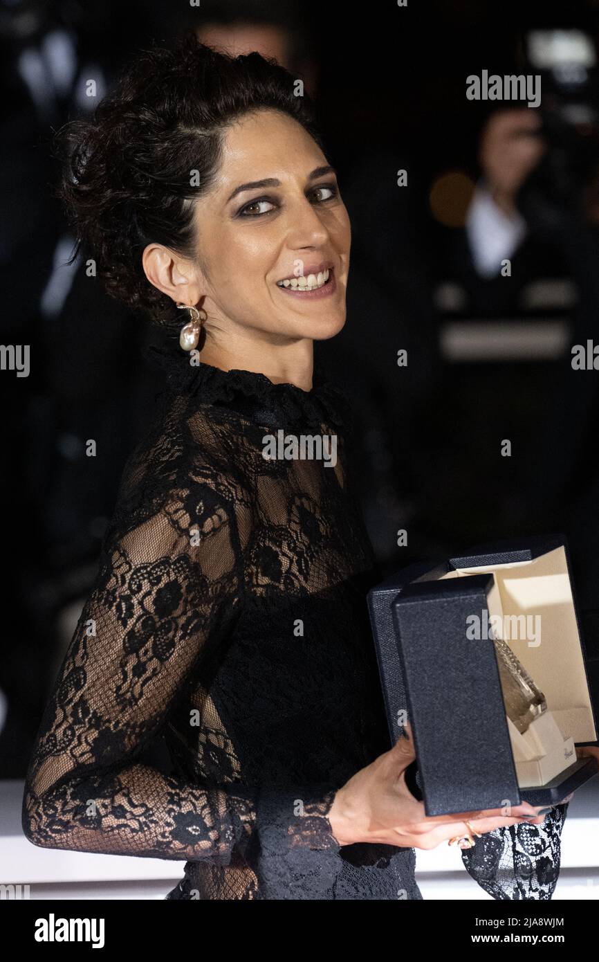 Zahra Amir Ebrahimi wins the Best Actress Palm d'Or Award for the movie Holy Spider during the ...