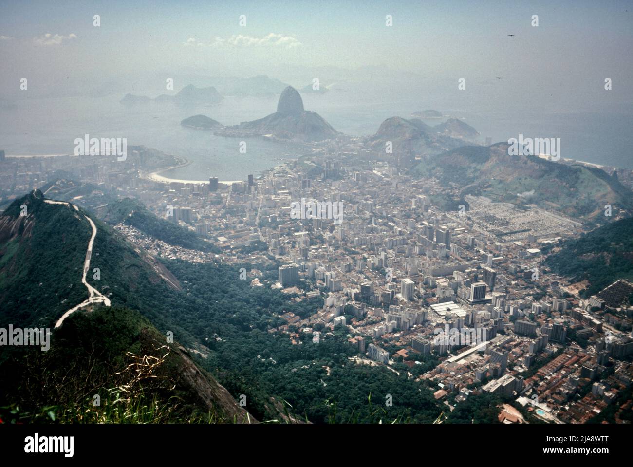 Aerial view of Rio de Janeiro, Brazil 1980 Stock Photo - Alamy