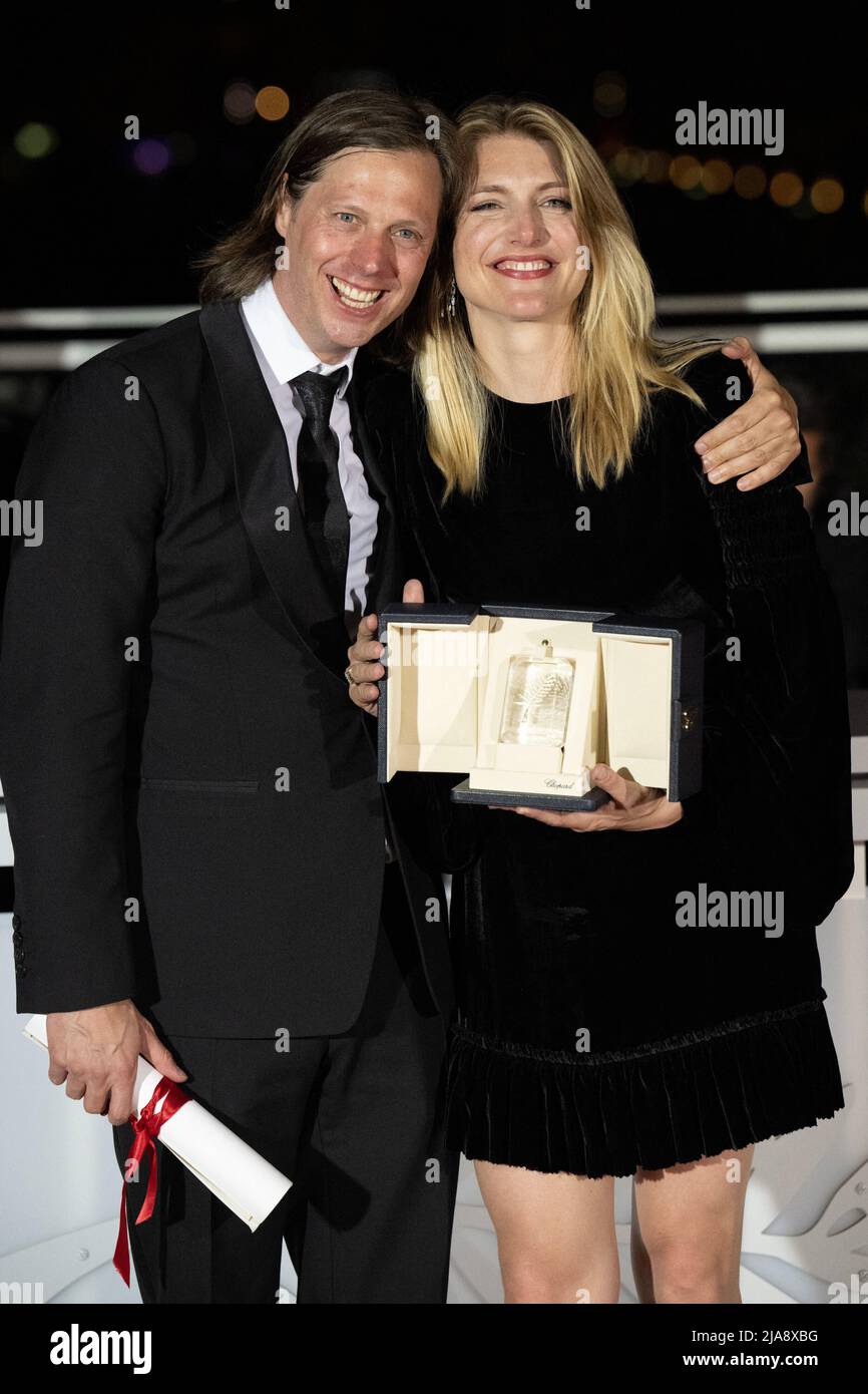 Directors Felix Van Groeningen and Charlotte Vandermeersch pose with ...