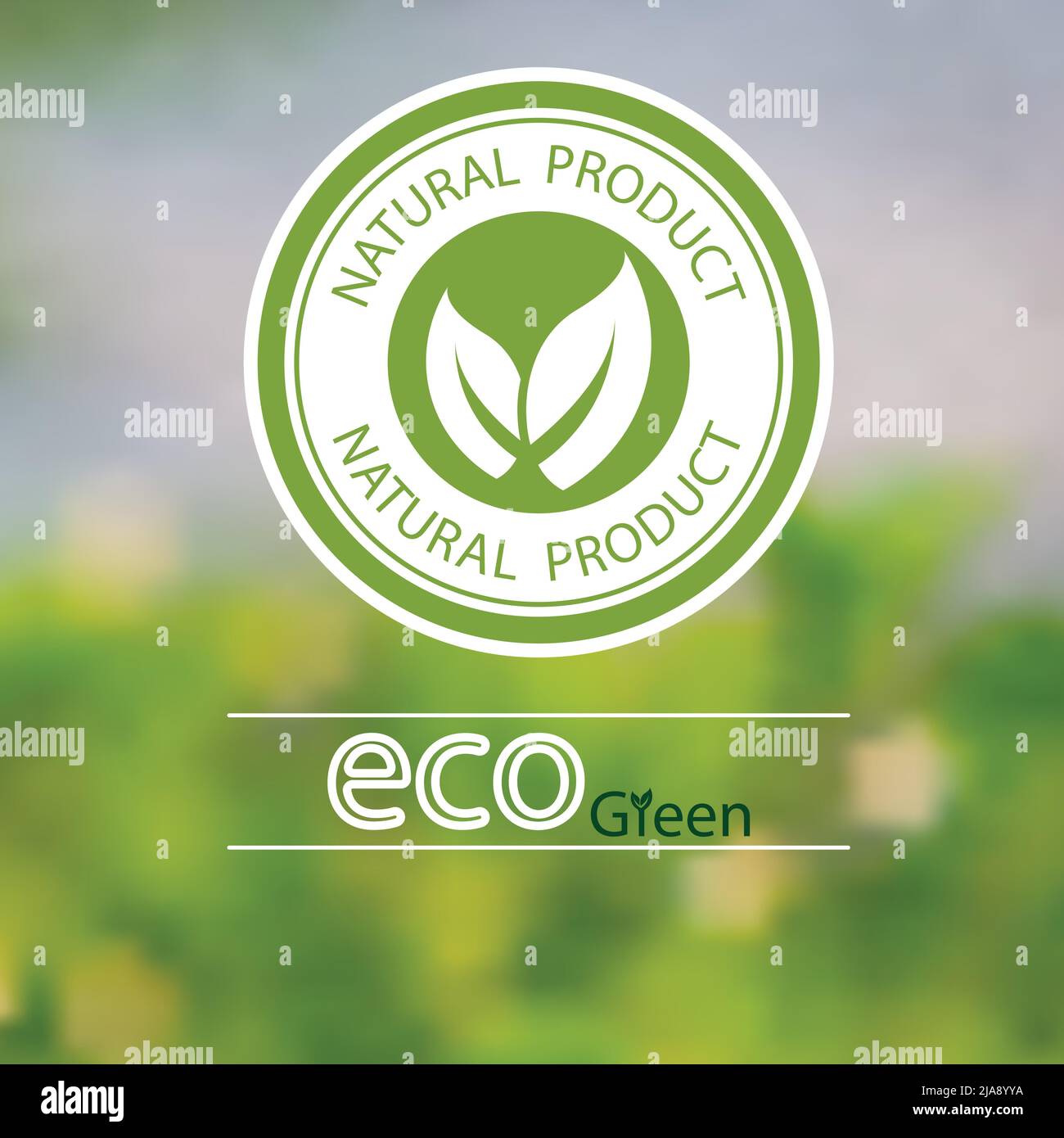 blurred landscape design of green natural product logo ecology green ...