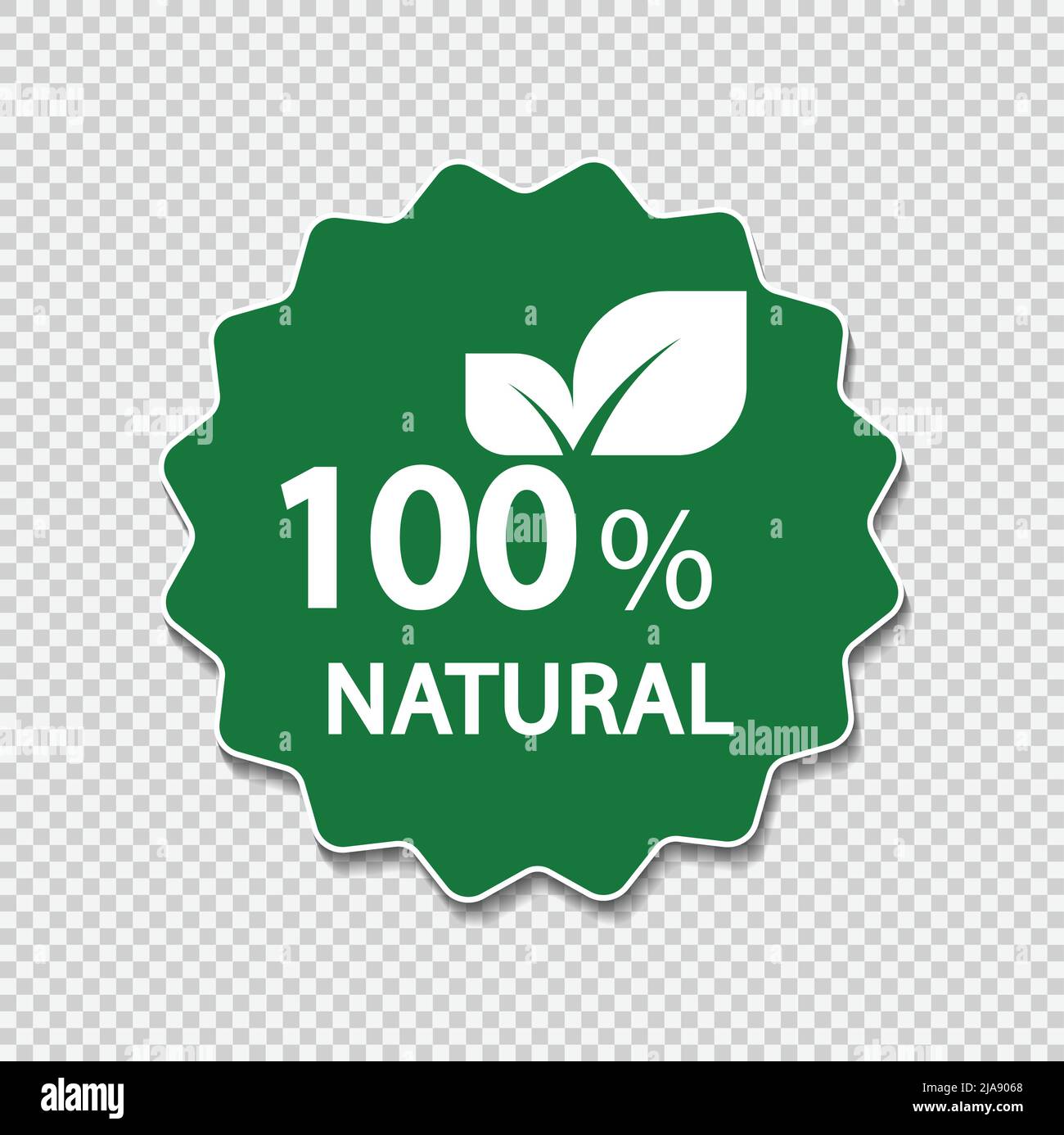 100 percent natural label. Vector illustration Stock Vector Image & Art ...