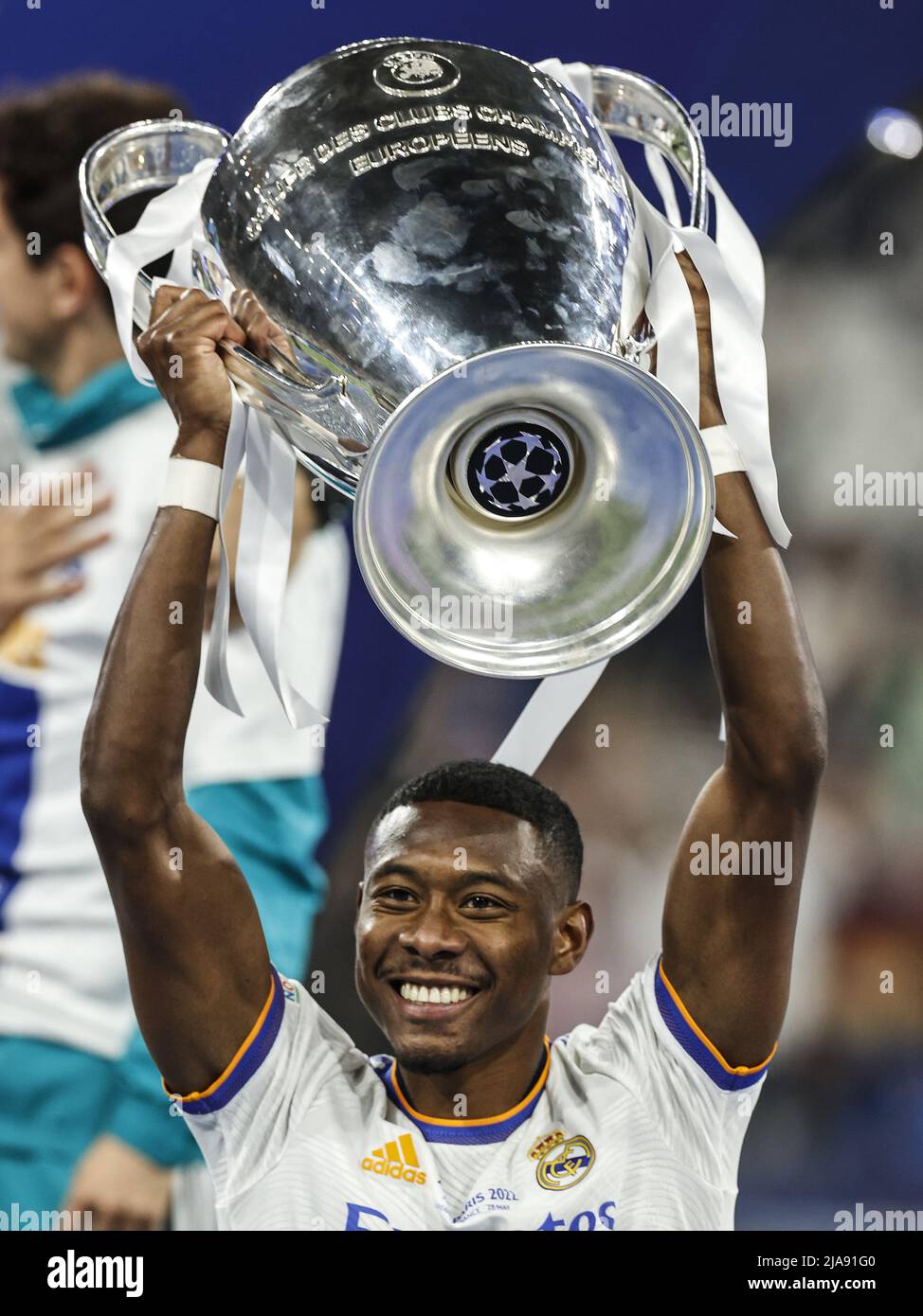 Paris, France. 28th May, 2022. PARIS - David Alaba of Real Madrid with ...