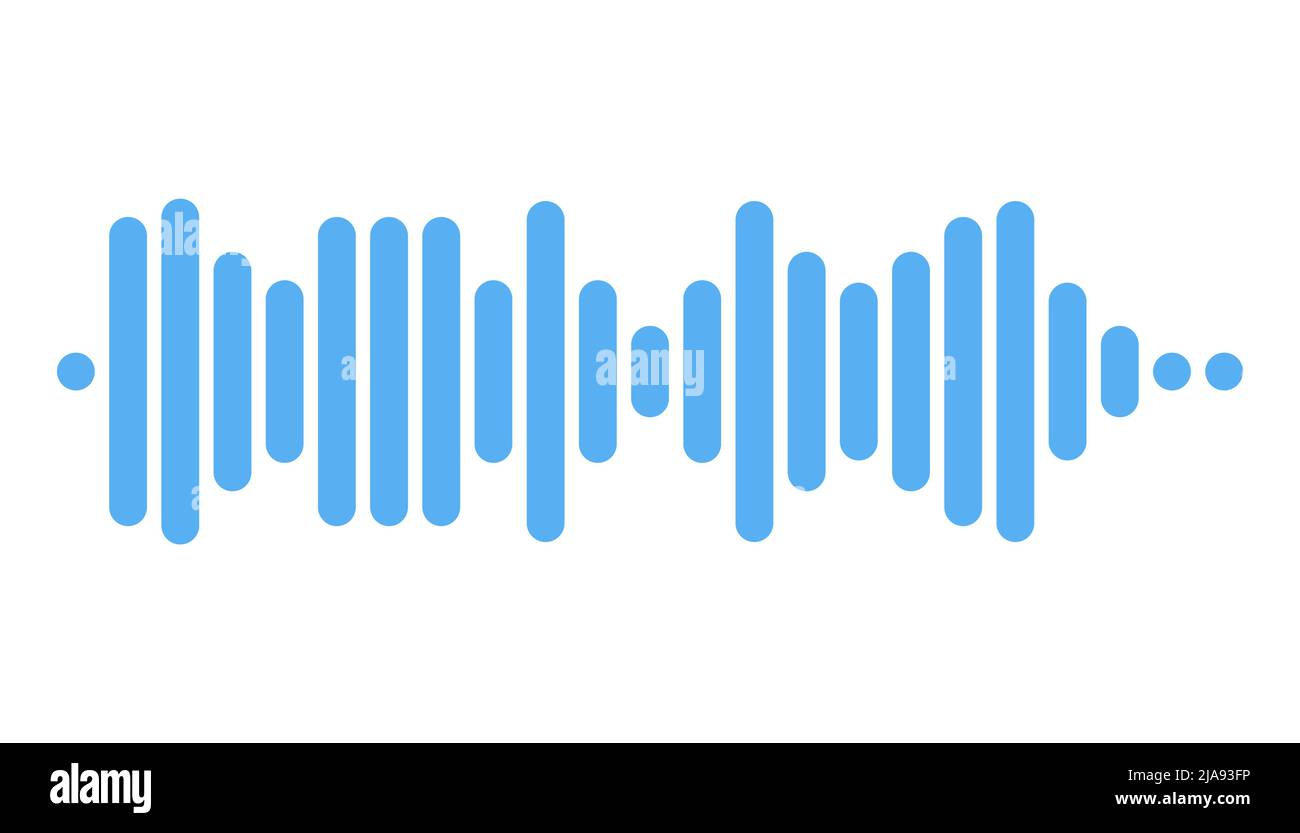 Recording of audio message template. UI element of audio record for ...