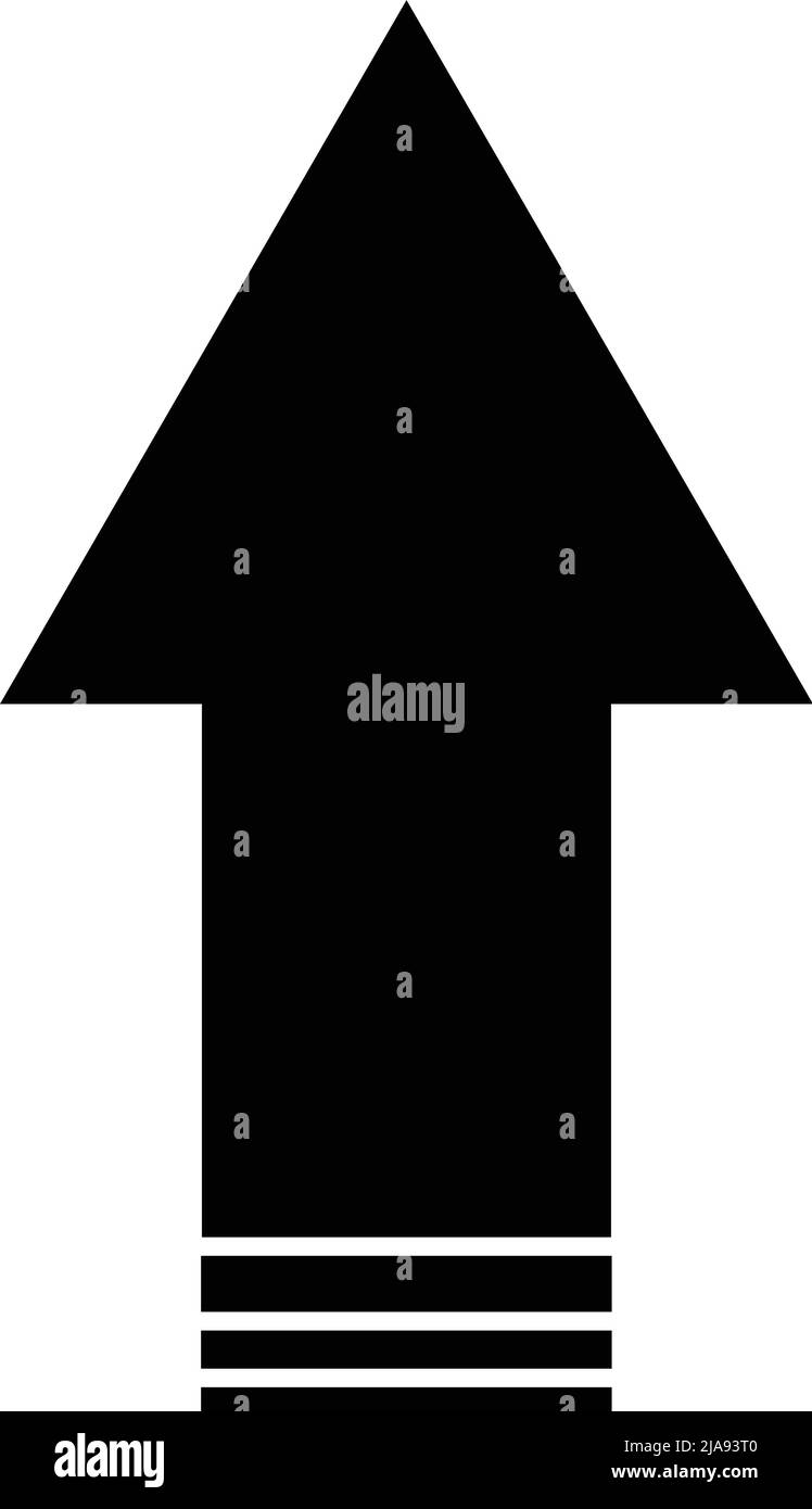 Direction arrow up icon Stock Vector Images - Alamy