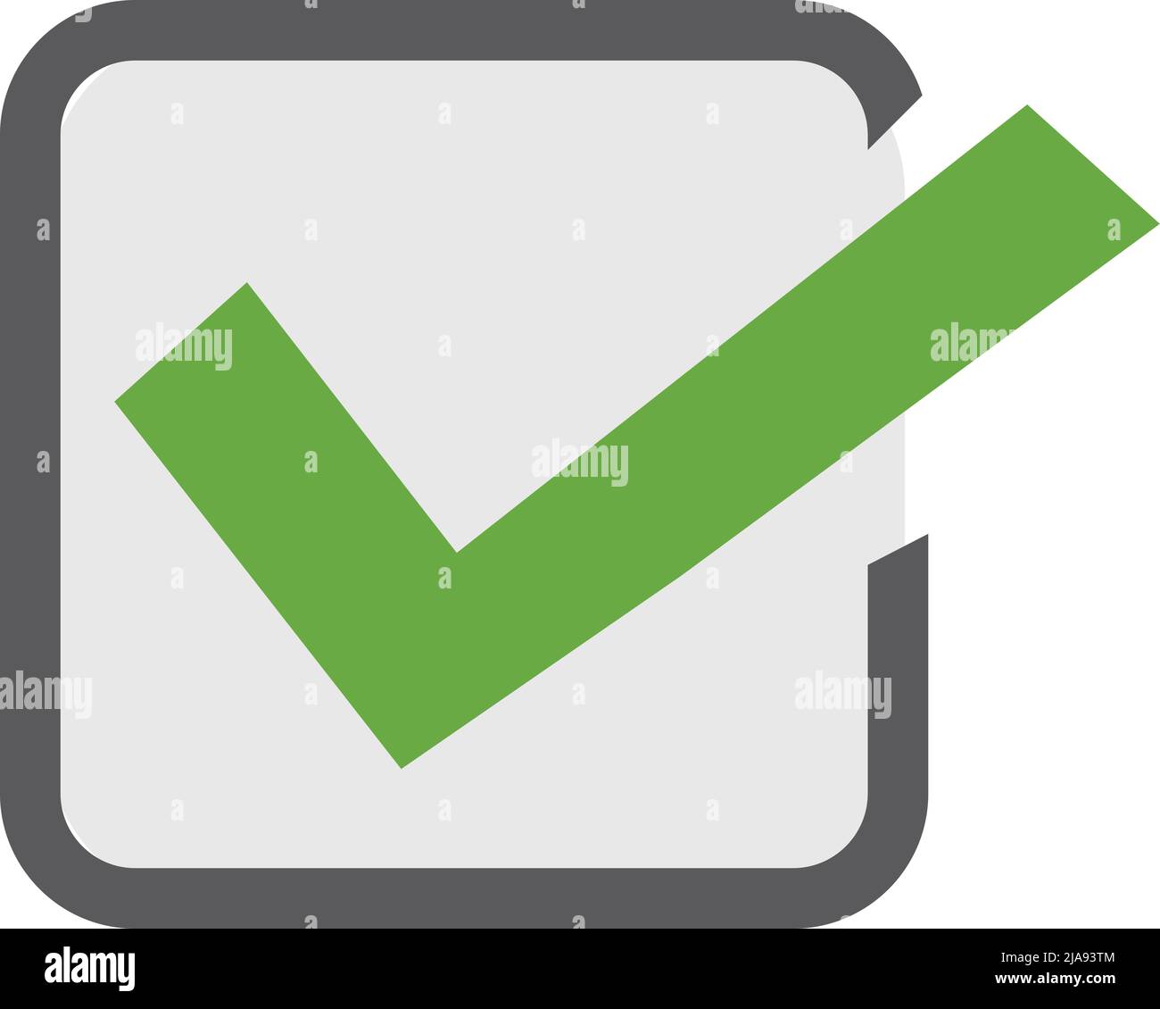 Check mark that comes out of box. Check box vector. Editable vector ...