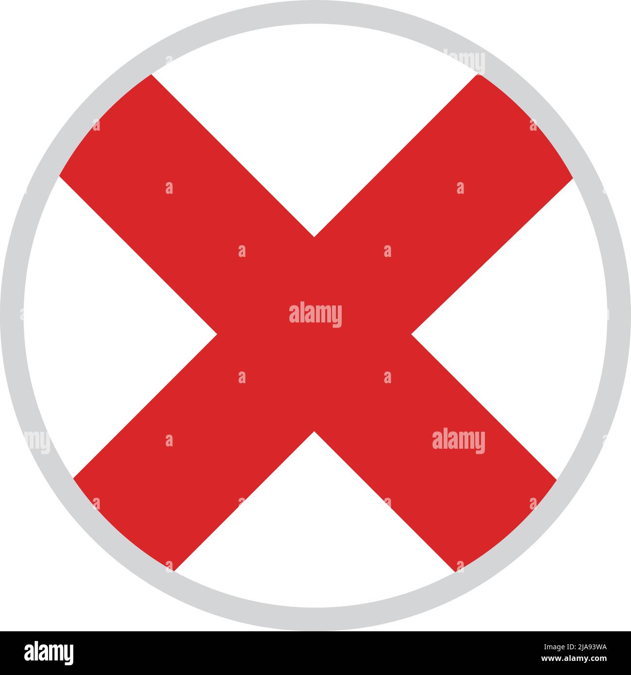 Round cross mark icon. Editable vector Stock Vector Image & Art - Alamy