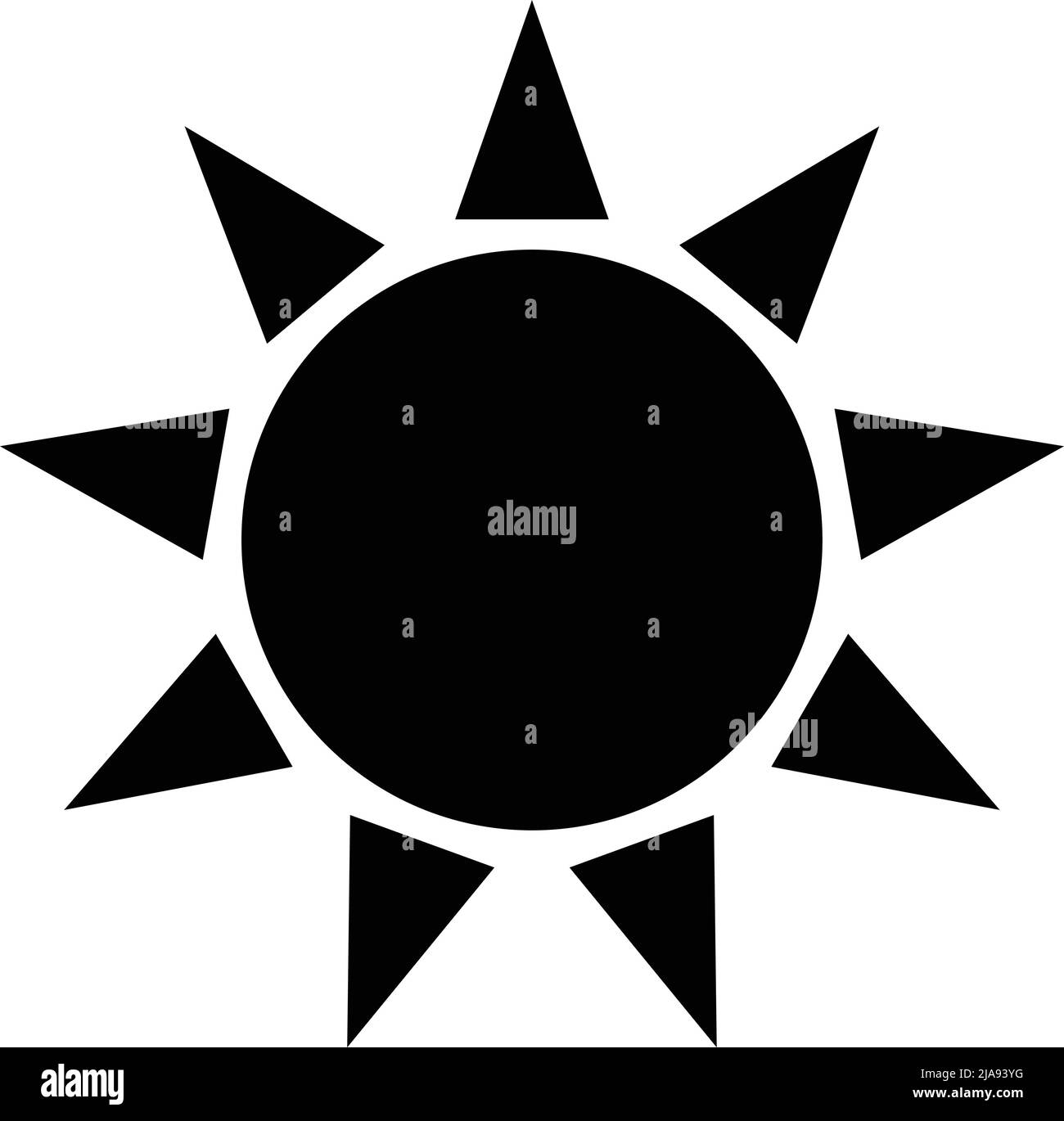 Sun Clip Art Black And White