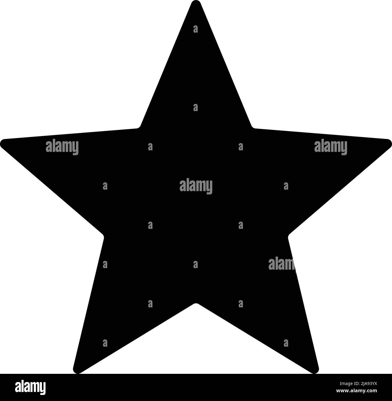 Black star icon. Simple and flat vector. Editable vector Stock Vector ...