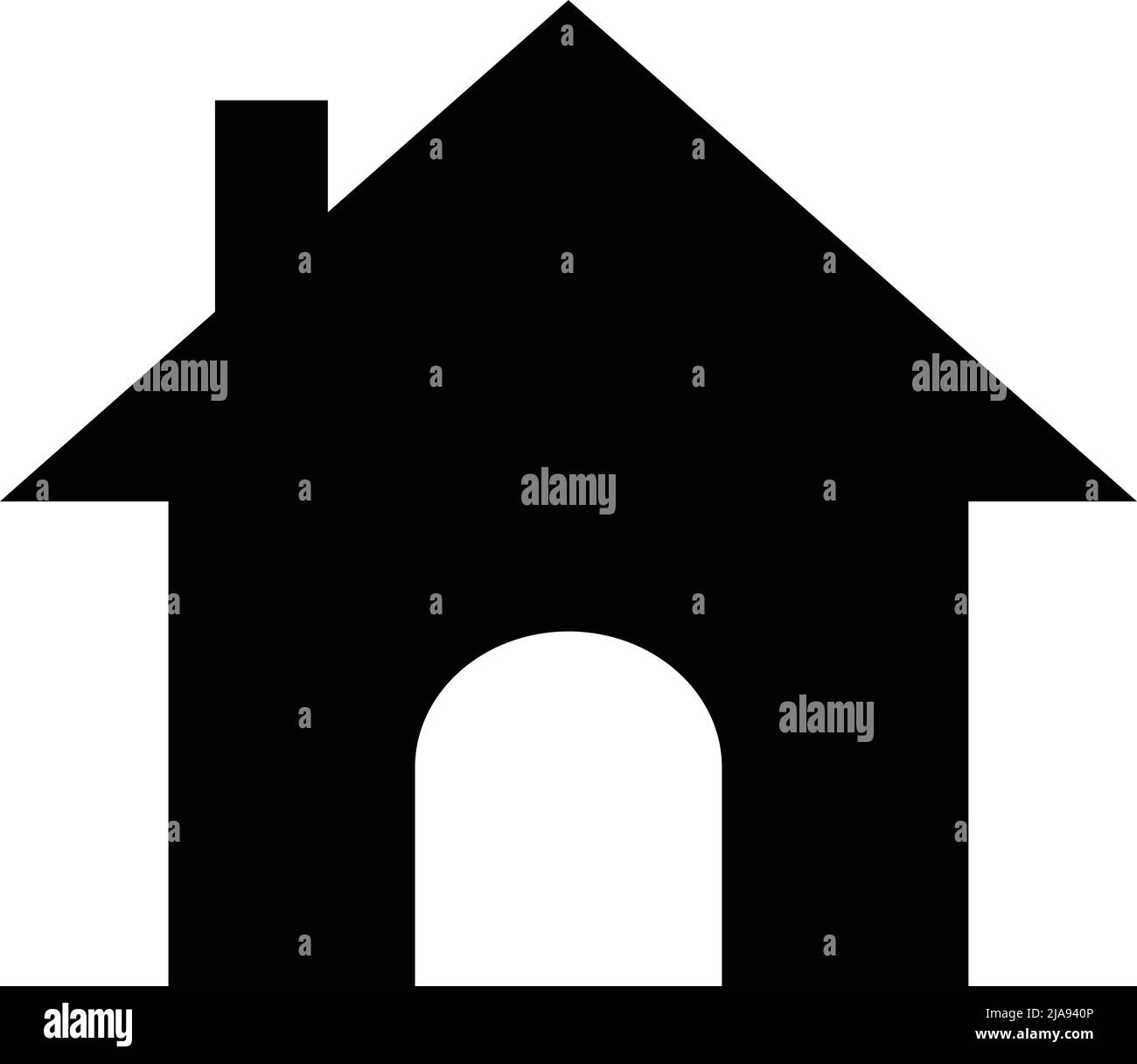 Home icon. House flat design vector. Editable vector Stock Vector Image ...