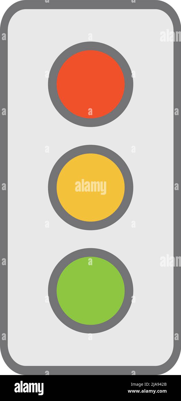 Pretty simple traffic light machine icon. Editable vector Stock Vector ...