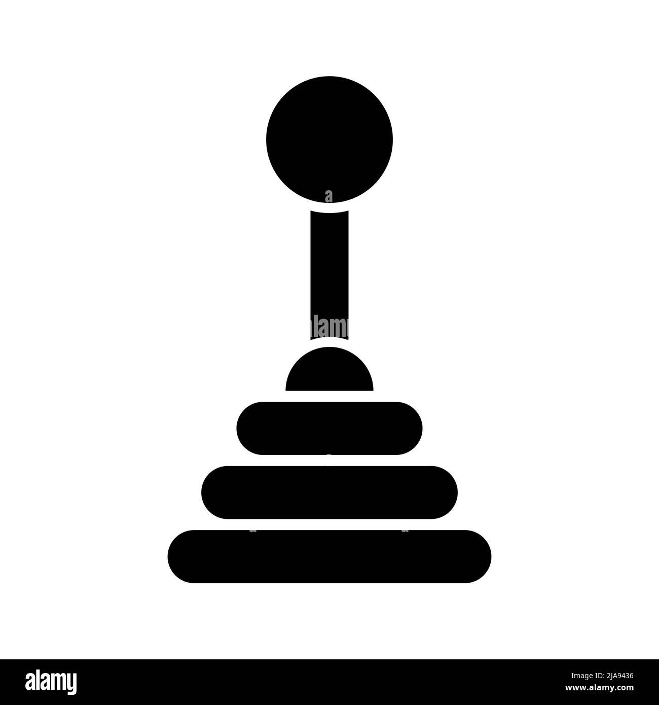 Stick shift vector icon on white background Stock Vector Image & Art ...