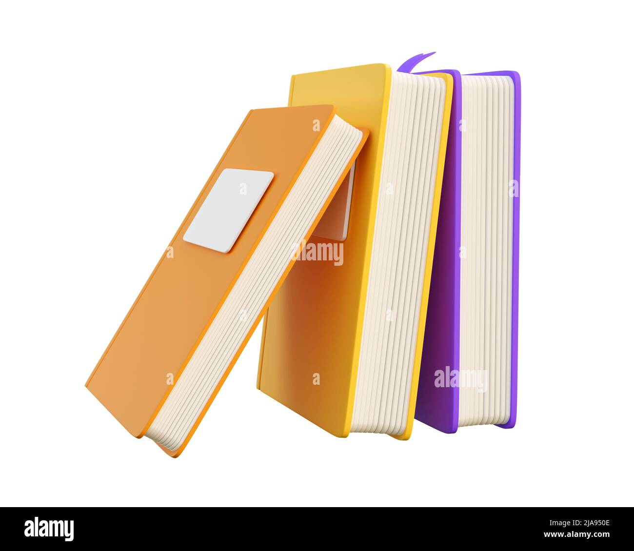 3d books stack. Education, learning, stydying and information concept ...