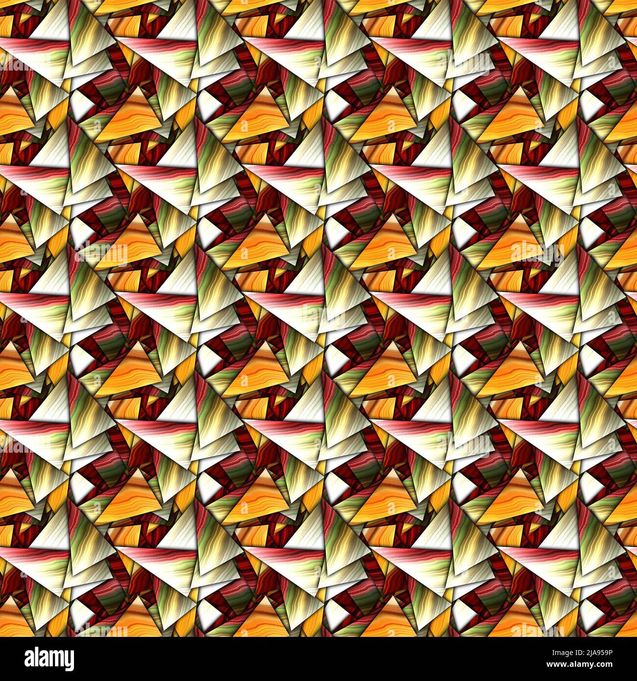 3D render of seamless background template with shatter fractal ...