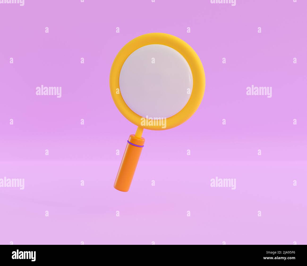 3d magnifying glass. Concept of business idea, education or search ...