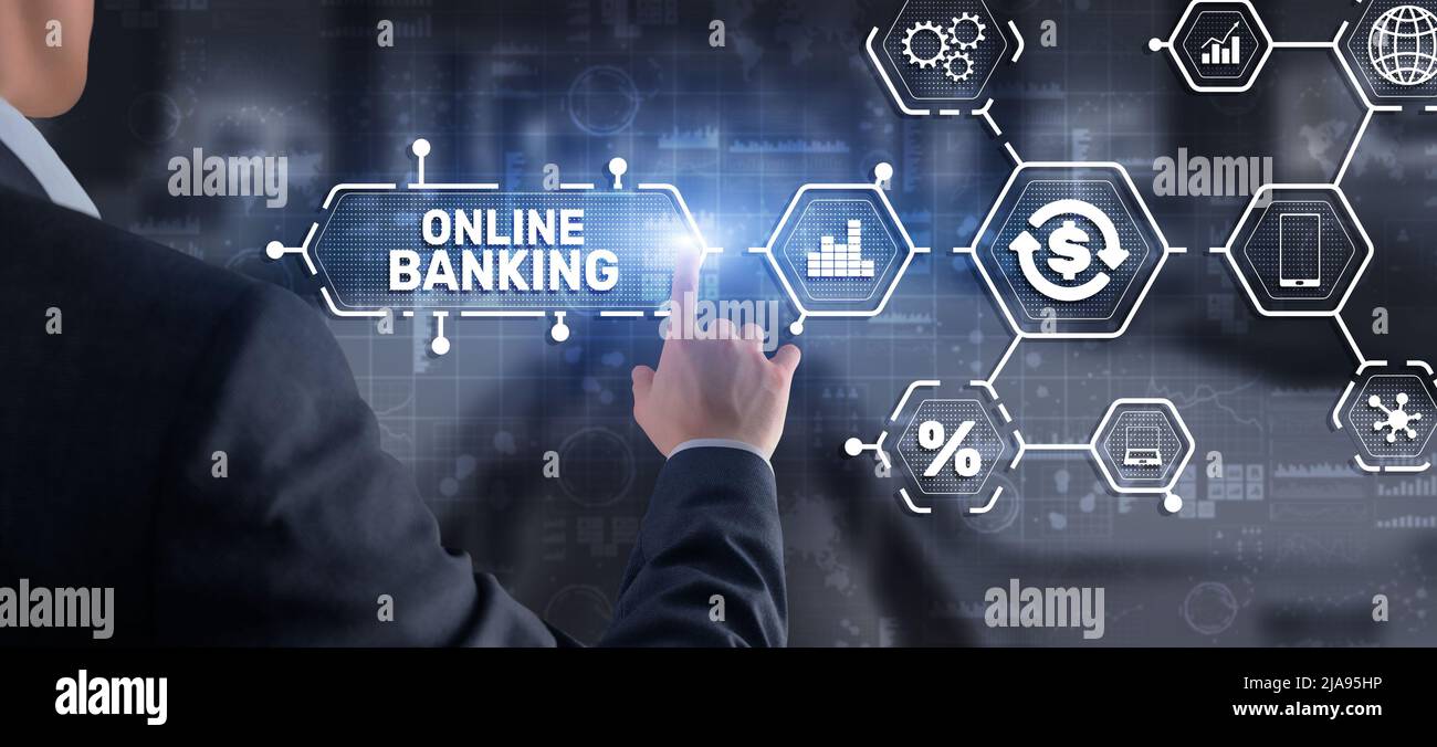 Online banking and payments. Digital marketing Stock Photo - Alamy