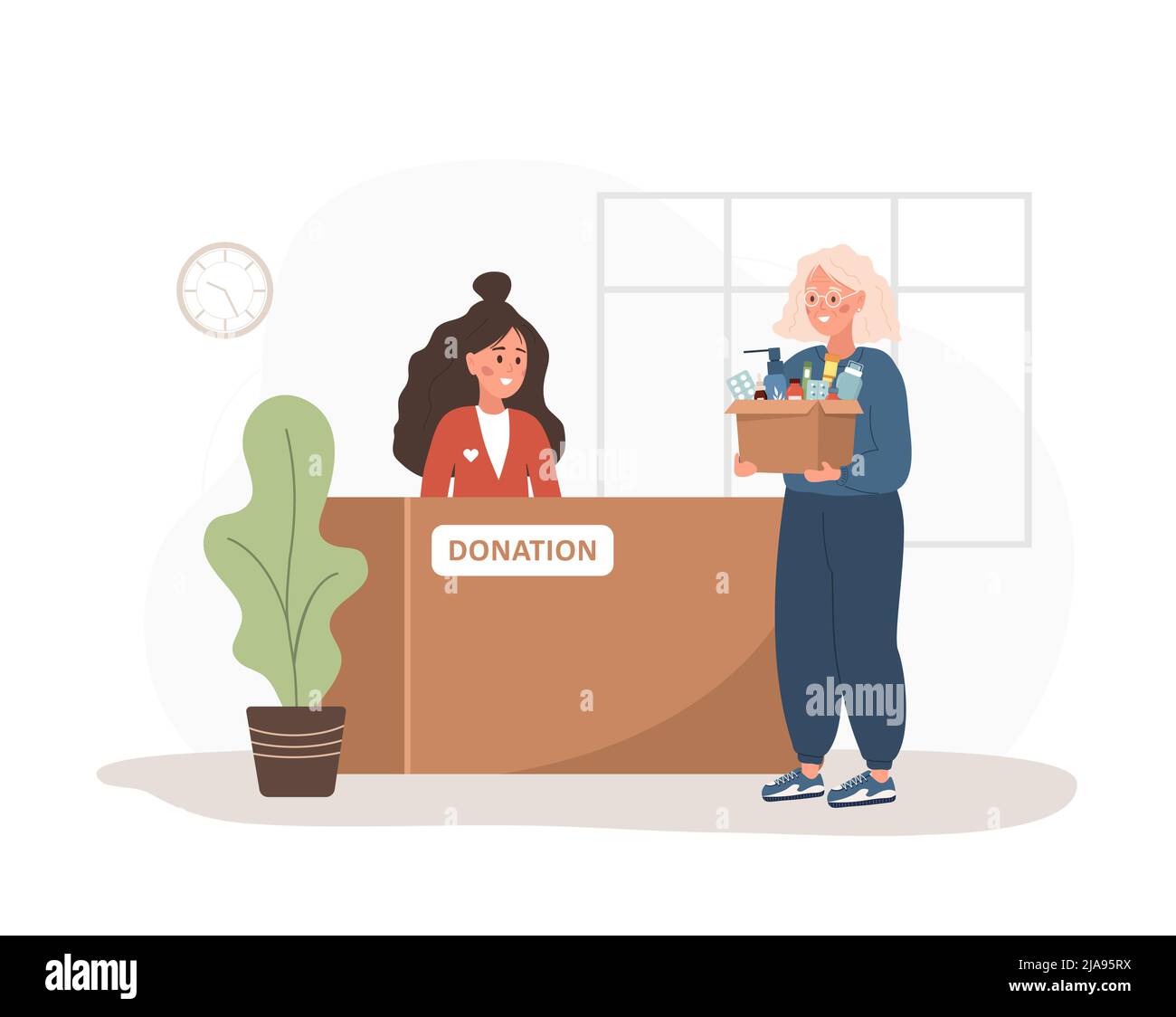 Poor woman cartoon hi-res stock photography and images - Alamy