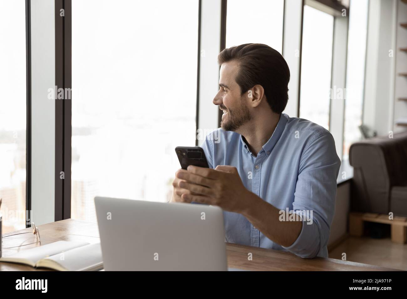 Telephone sales making call hi-res stock photography and images - Alamy
