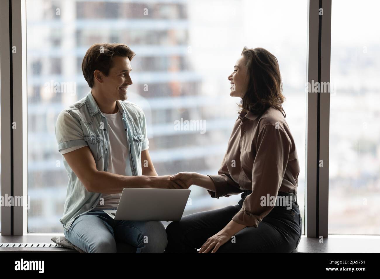 Happy Computer Customer