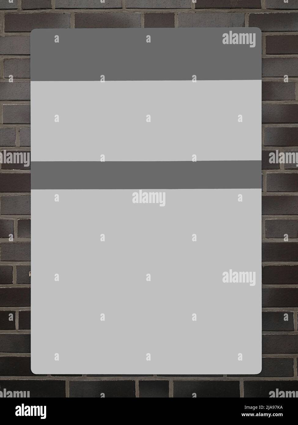 Board, poster on a house wall for own text Stock Photo - Alamy