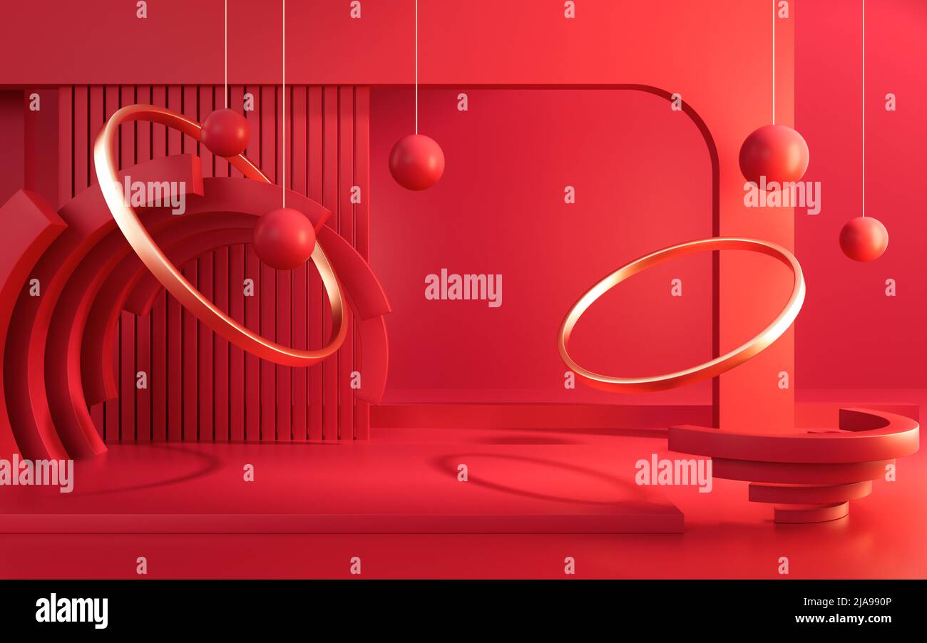 3D geometric space background, 3d rendering. Computer digital drawing Stock Photo - Alamy