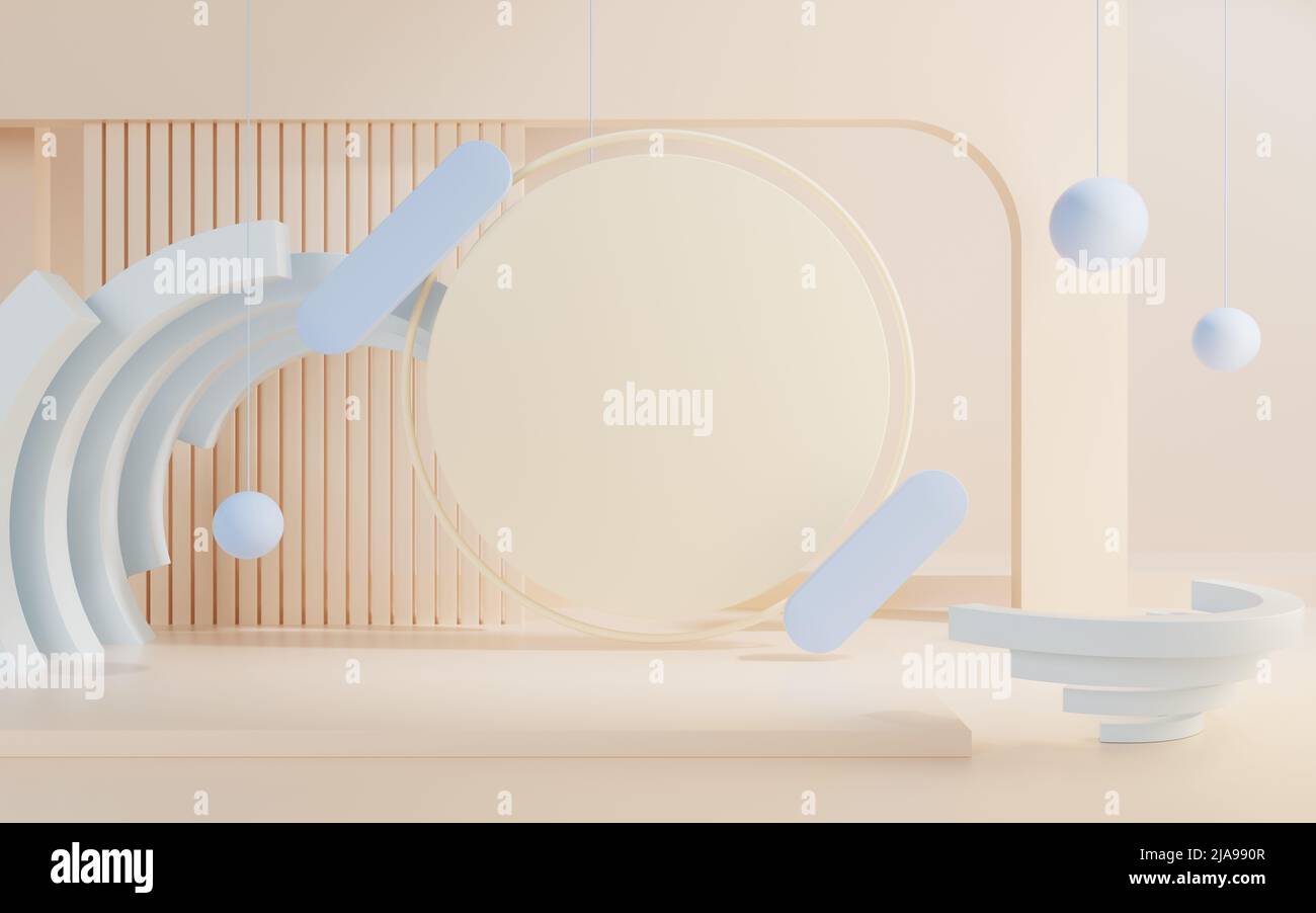 3D geometric space background, 3d rendering. Computer digital drawing Stock Photo - Alamy