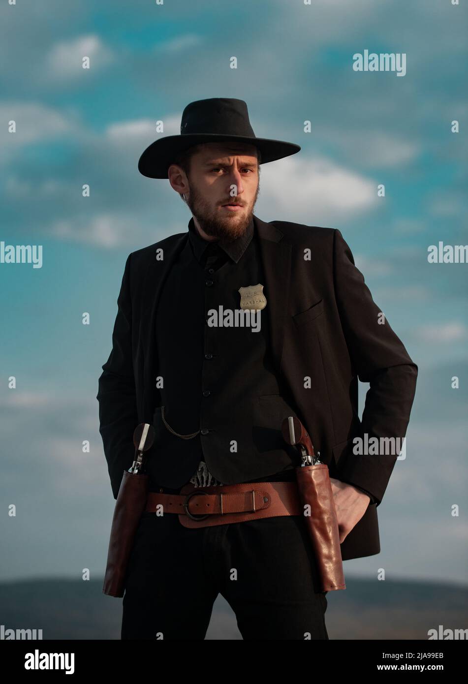 Western sheriff hi-res stock photography and images - Alamy