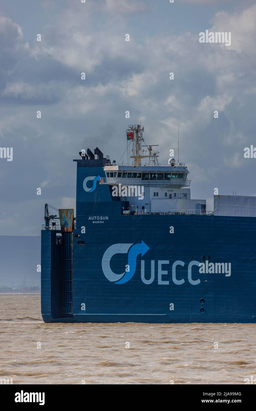 RoRo heading for Royal Portbury docks Stock Photo - Alamy