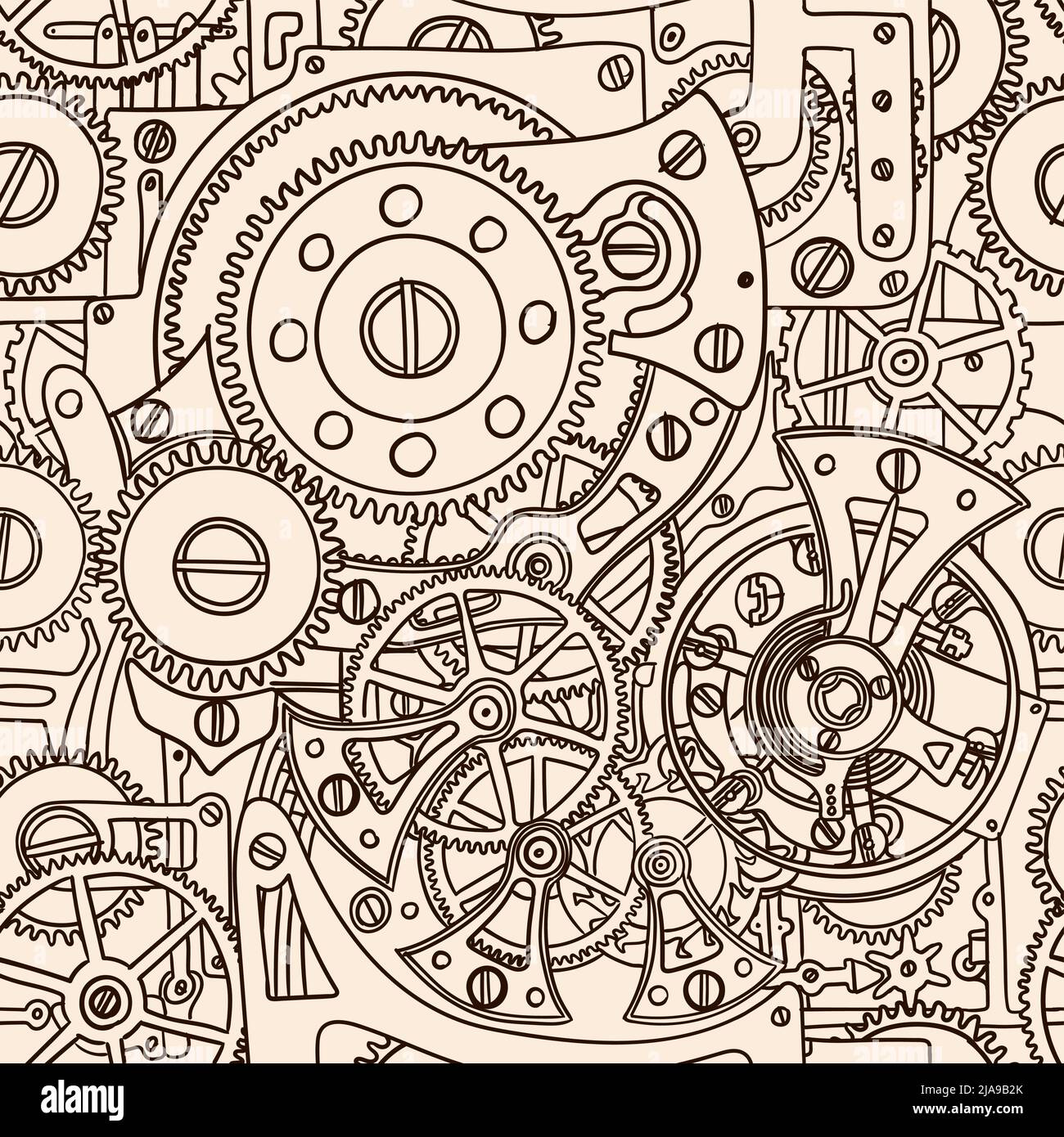 Steampunk Clockwork Drawing