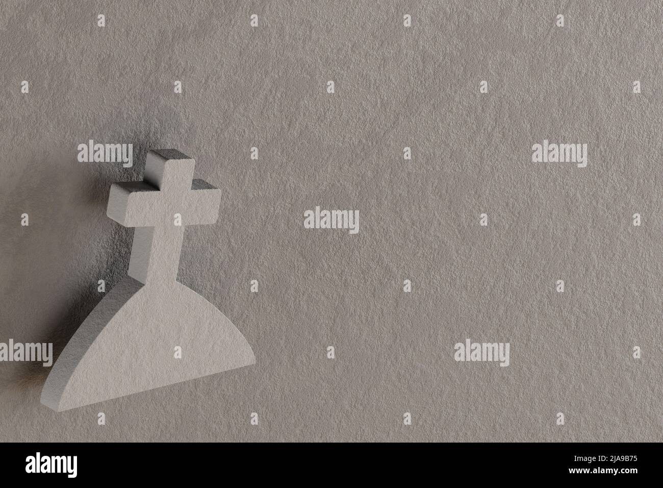 Beautiful abstract illustrations Gray cross symbol icons on a gray wall ...