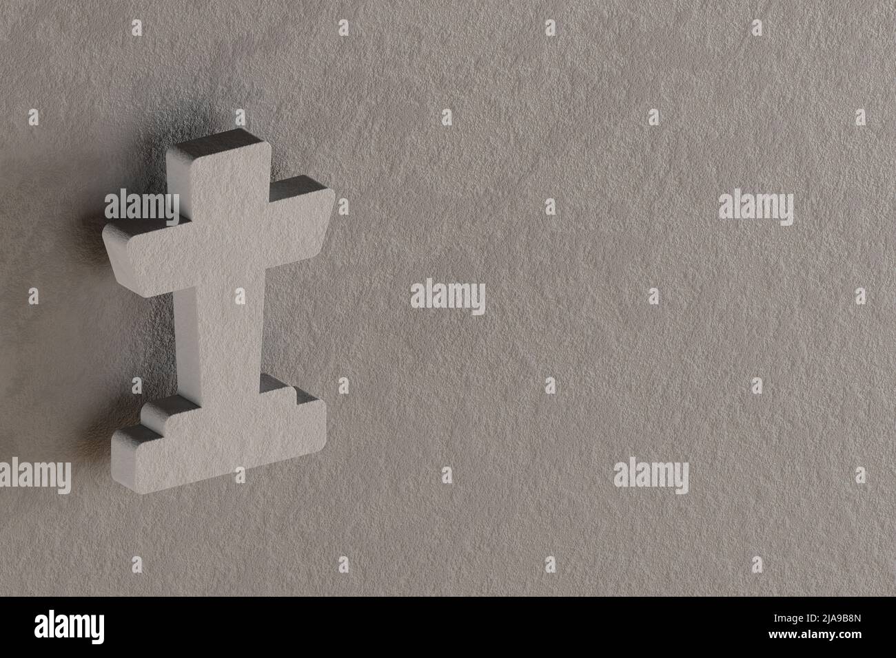 Beautiful abstract illustrations Gray cross symbol icons on a gray wall ...