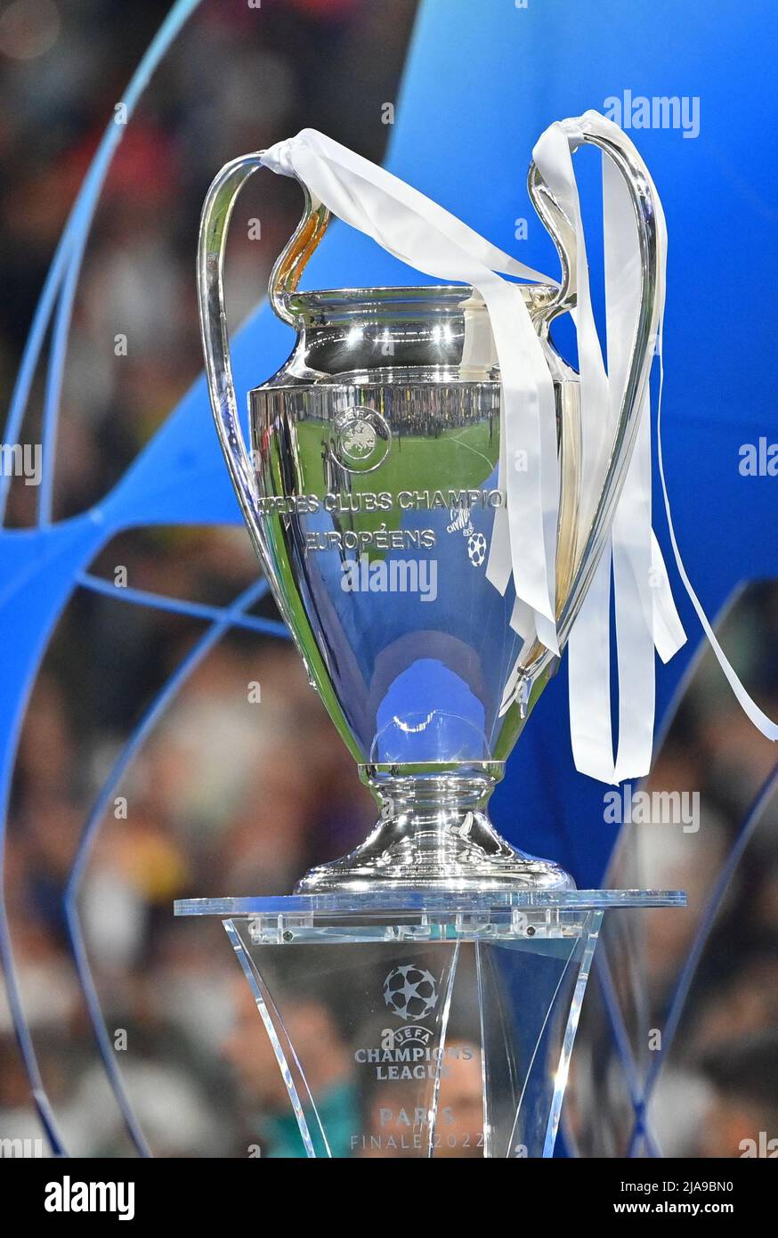 The Trophy during the ceremony following UEFA Champions League final ...