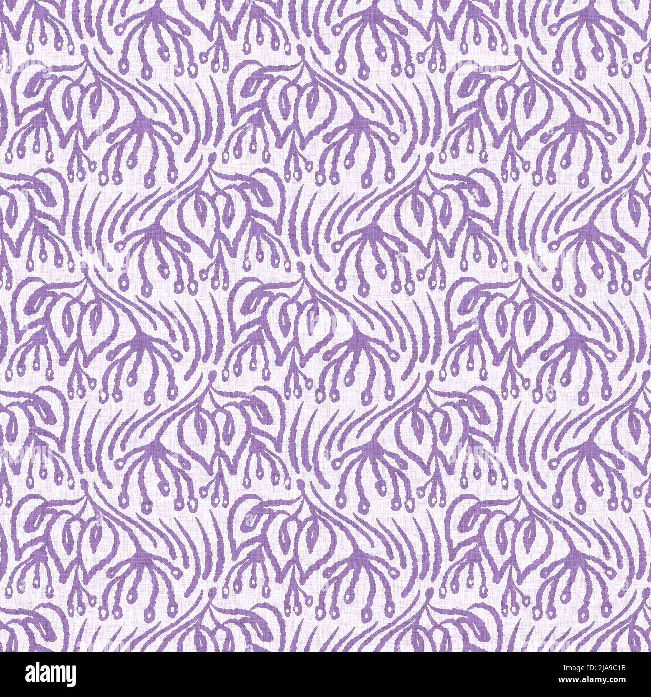 Gender neutral purple flower seamless raster background. Simple ...