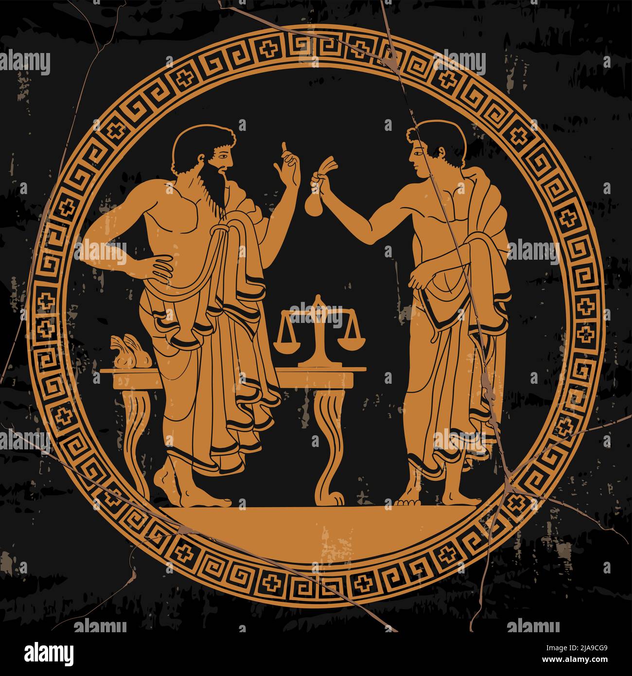 Greek vase painting hi-res stock photography and images - Alamy