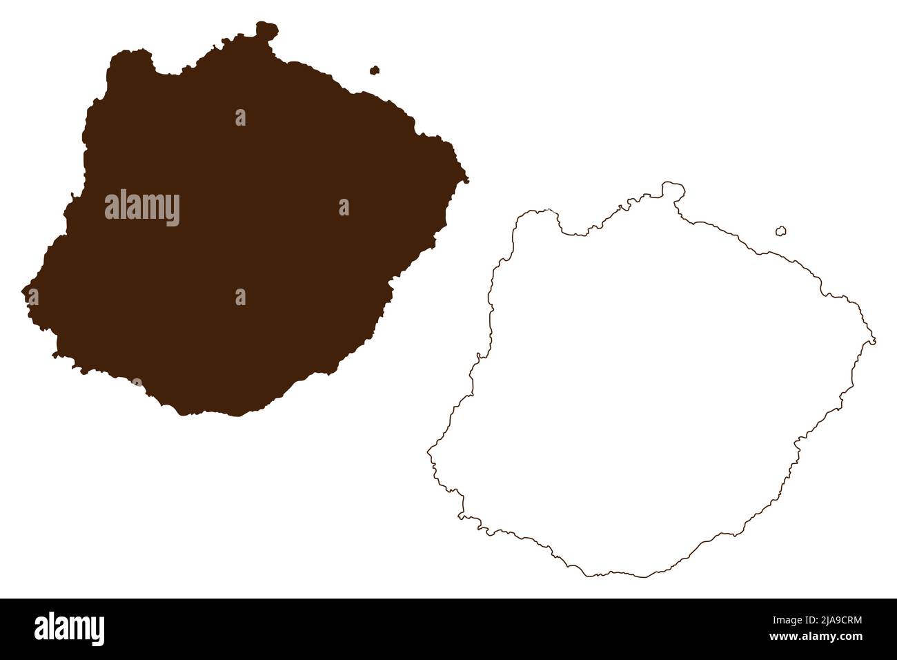 Floreana island (Republic of Ecuador, Pacific Ocean, Latin or South ...