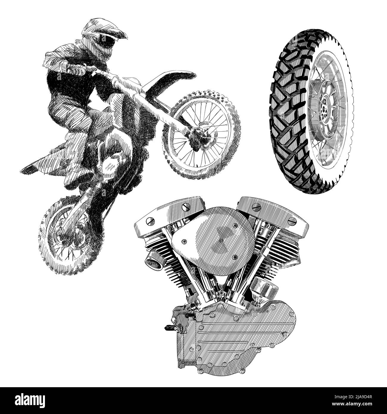 Sport Bike Drawings