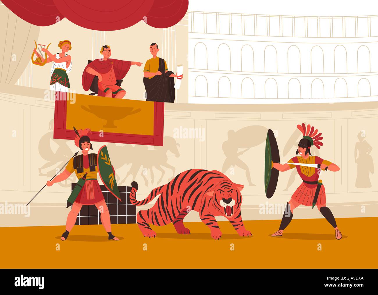 Gladiatorial poster Stock Vector Images - Alamy