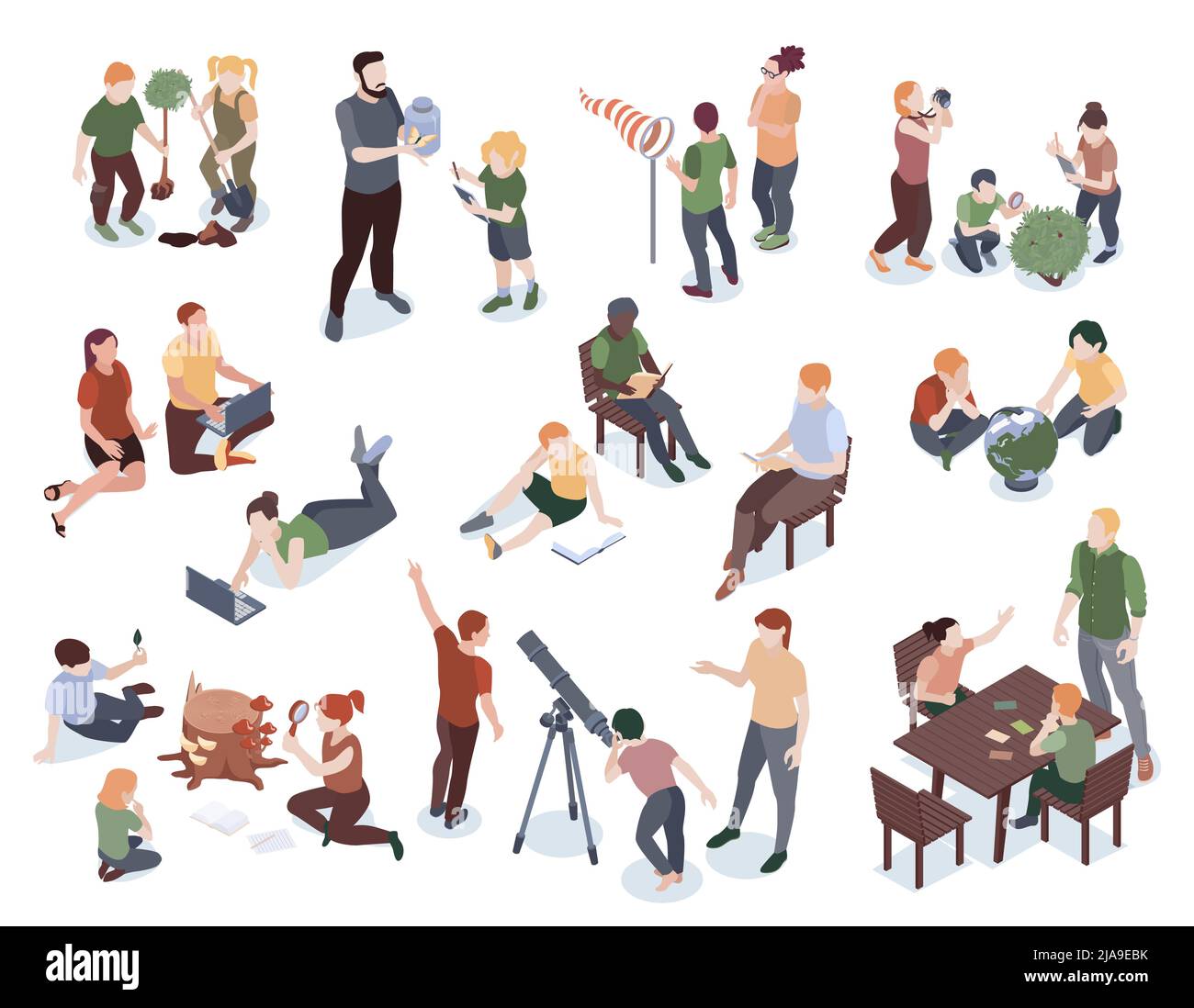 Person exploring garden Cut Out Stock Images & Pictures - Alamy