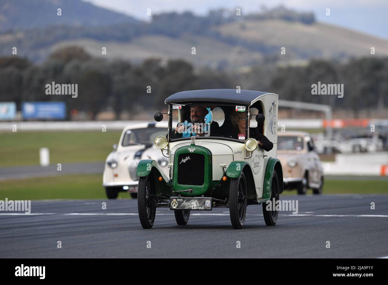 Winton, Australia. 29 May, 2022. A 1928 Austin Seven C-Van on track ...